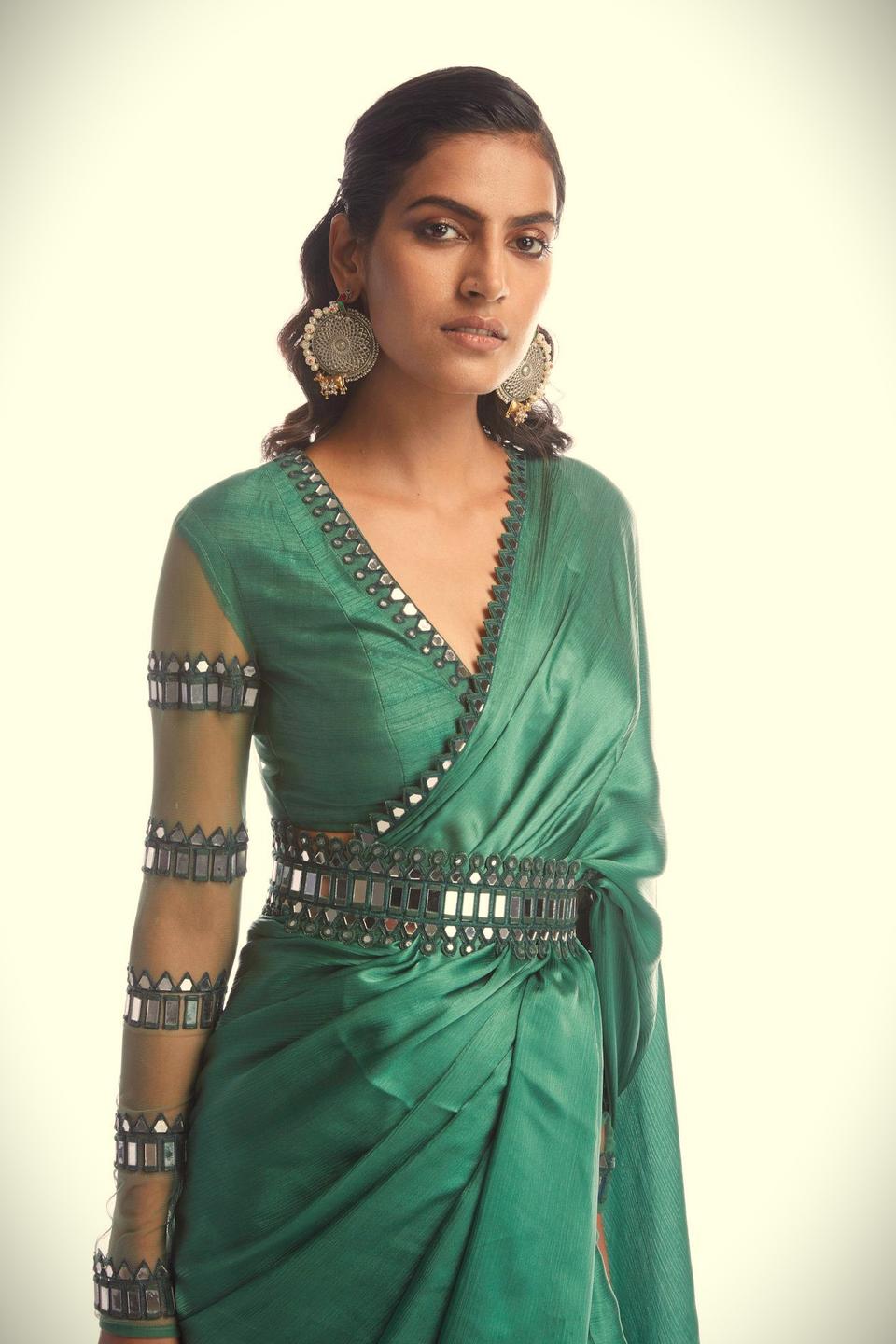 30 Trendy Net Blouse Designs for Sarees and Lehengas