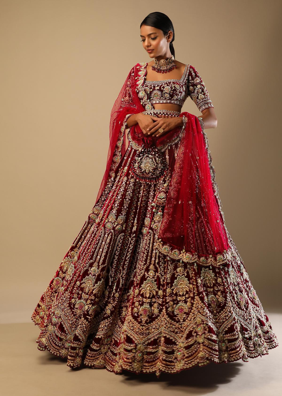 Best Red Lehenga Designs For Indian Brides and Bridesmaids