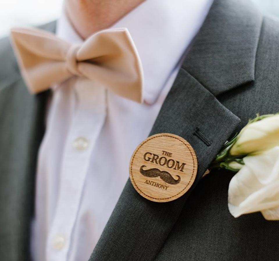 Lapel Pins That Add to the Quirk for Every Groom & His #mansquad