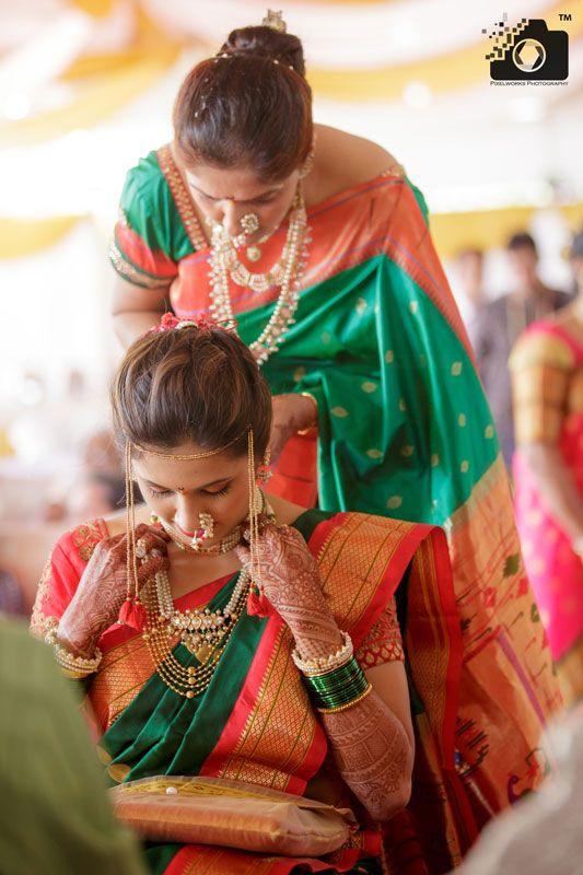 Maharashtrian Bride Look - Traditional Marathi Brides Wedding Look Ideas