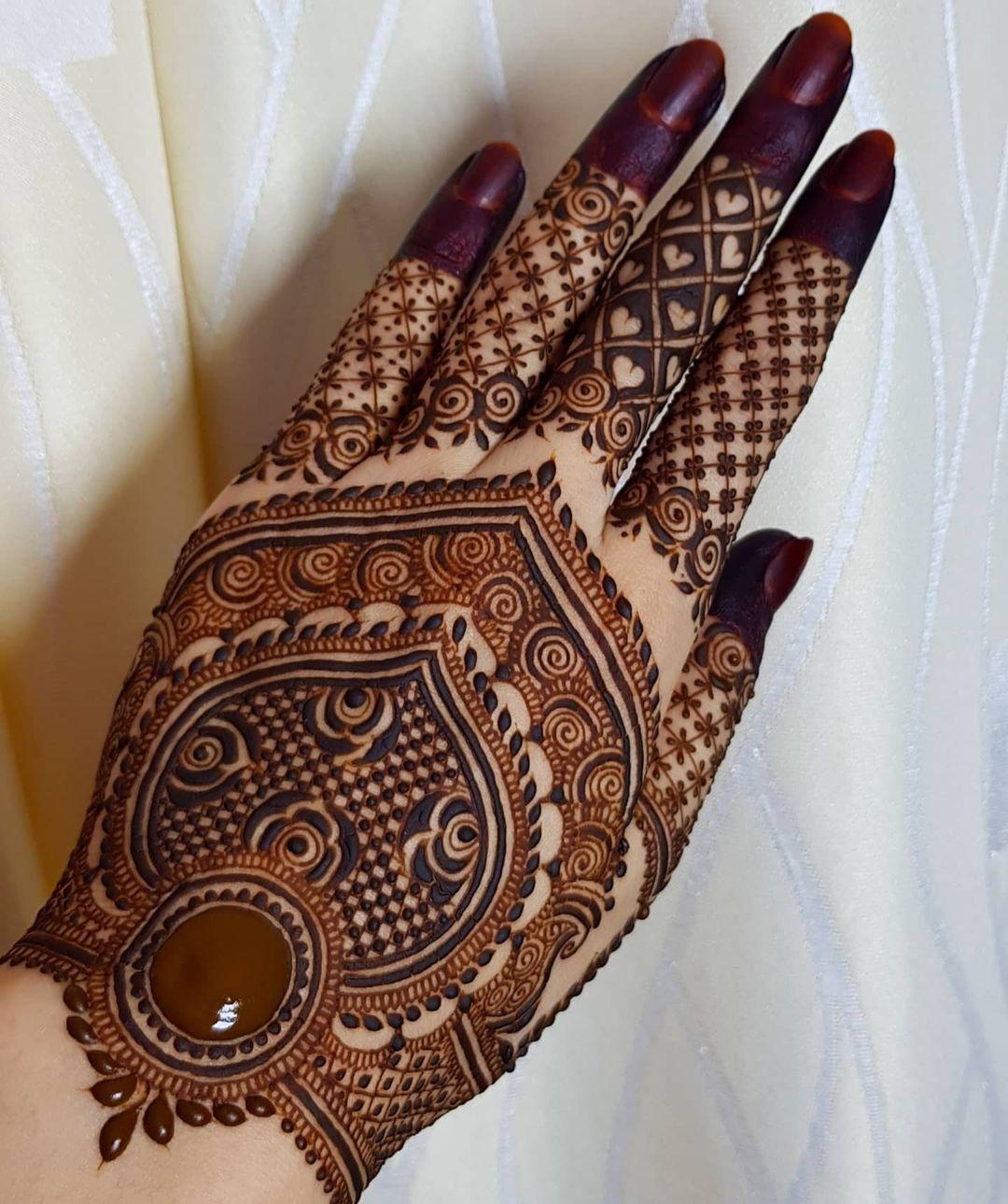 Rose Mehndi Design : Romantic Modern Rose Flower Mehndi Design Pics