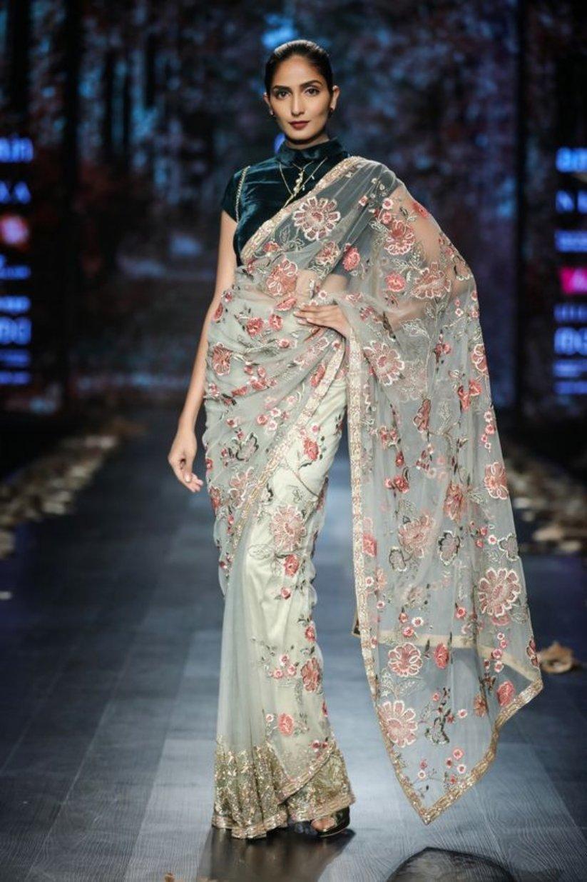 8 Net Sarees Images Perfect for Every Wedding Event