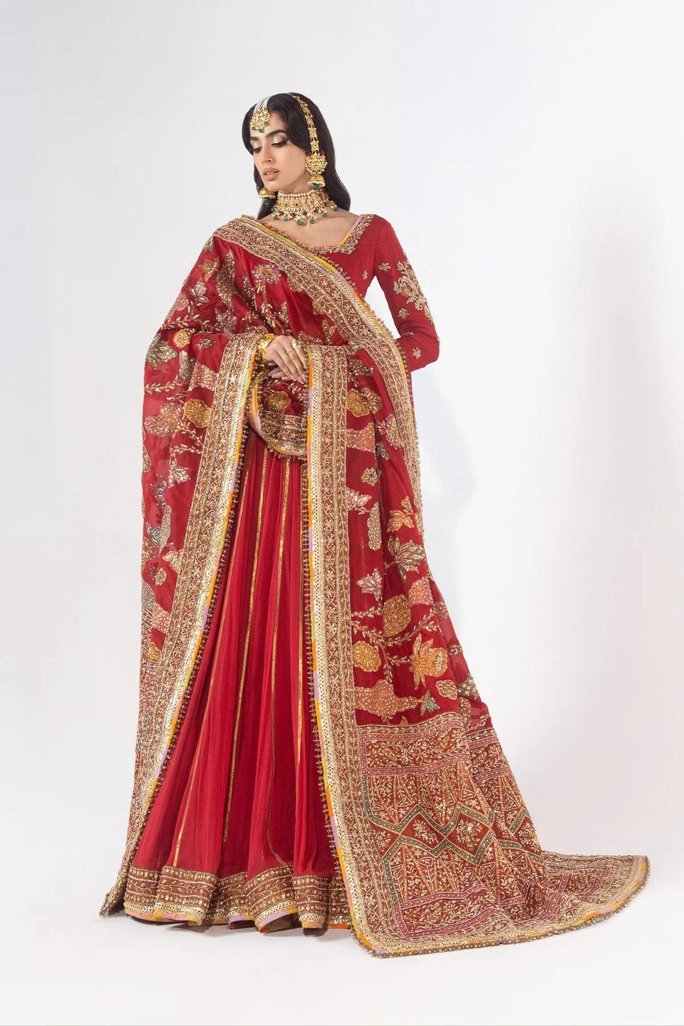 Best Red Lehenga Designs For Indian Brides and Bridesmaids