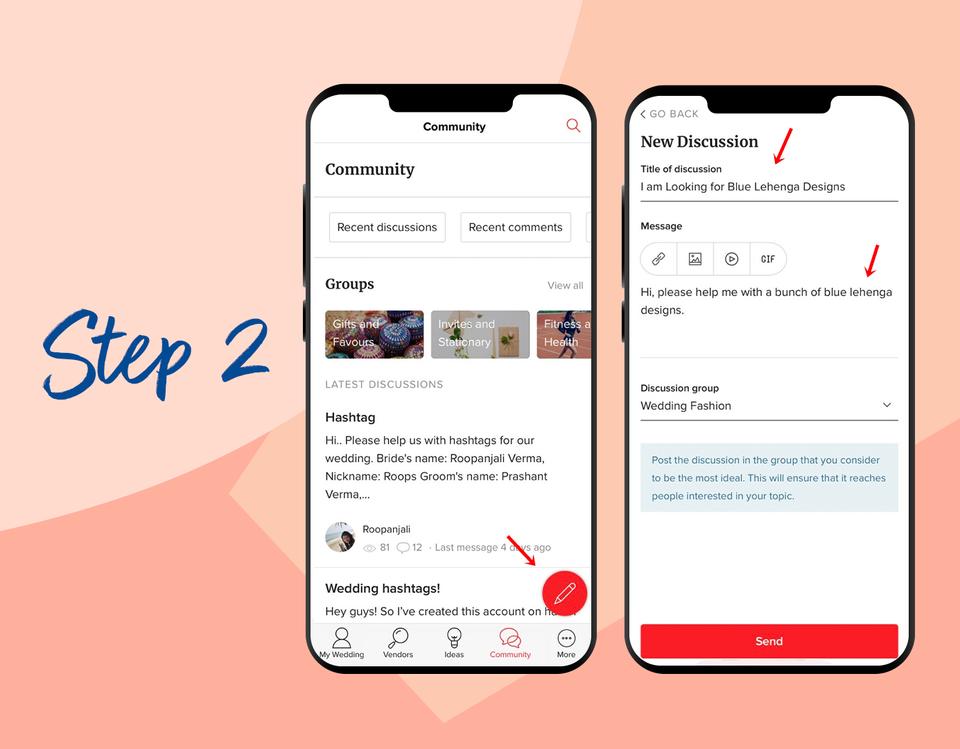 3 Easy Steps to Post A Discussion On WeddingWire India Community