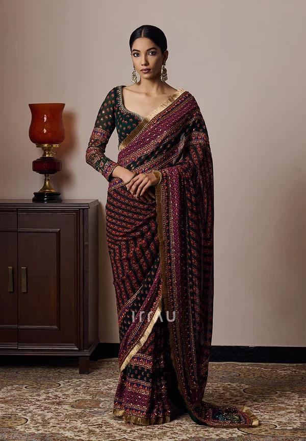 46 Latest Full Sleeve Blouse Designs for Lehengas & Sarees