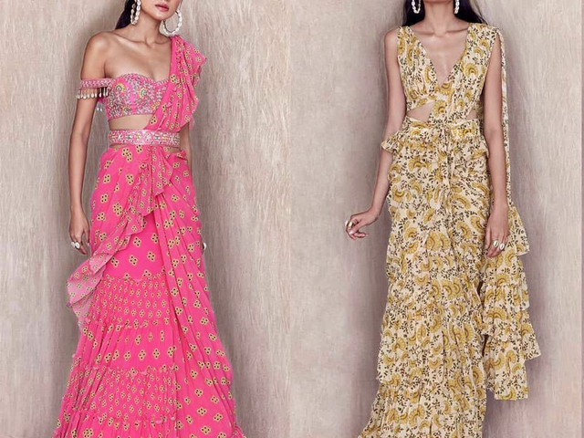Trending Ruffle Saree Designs for the New Age Bridesmaids